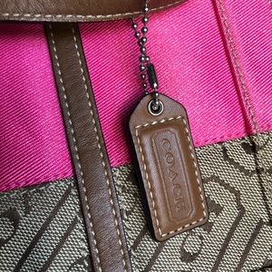 Coach | Bags | Coach Signature Print Shoulder Bag | Poshmark